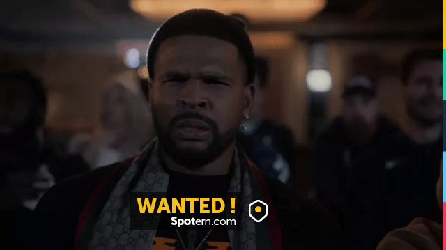 Gucci Scarf worn by Isaac McAdoo (Kola Bokinni) as seen in Ted Lasso TV ...