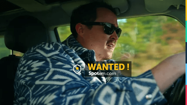Blue and White Printed jacket worn by Gilly (Shane Gillis) as seen in ...