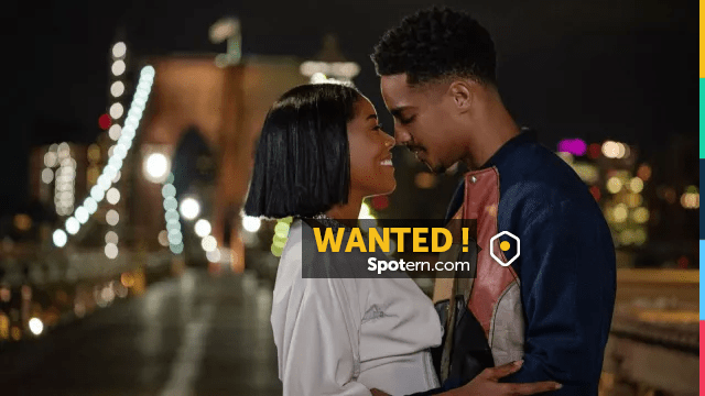 Color block Leather Jacket worn by Eric (Keith Powers) as seen in The ...