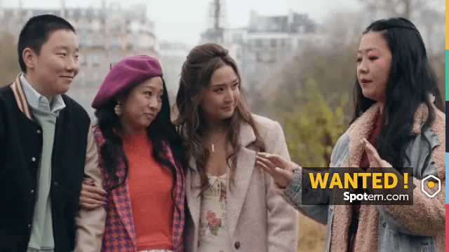 Denim and fur jacket worn by Lolo (Sherry Cola) as seen in Joy Ride ...