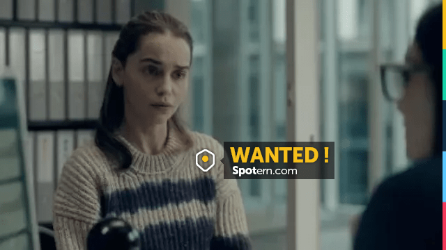 Tie and dye sweater worn by Rachel Novy (Emilia Clarke) as seen in The ...