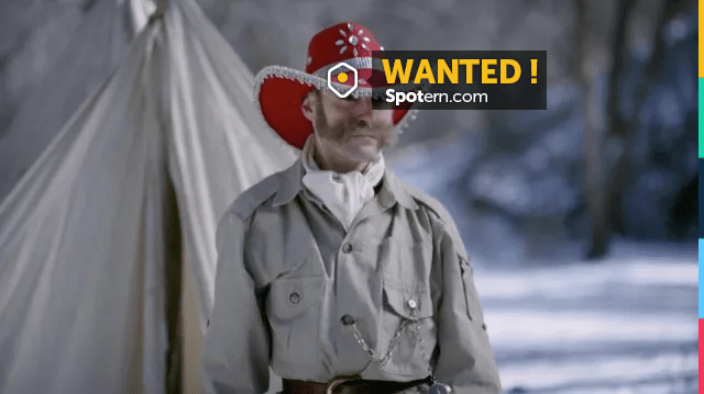 Red cowboy hat worn by Captain Evander Lillianquist (Matthew Meese) as ...