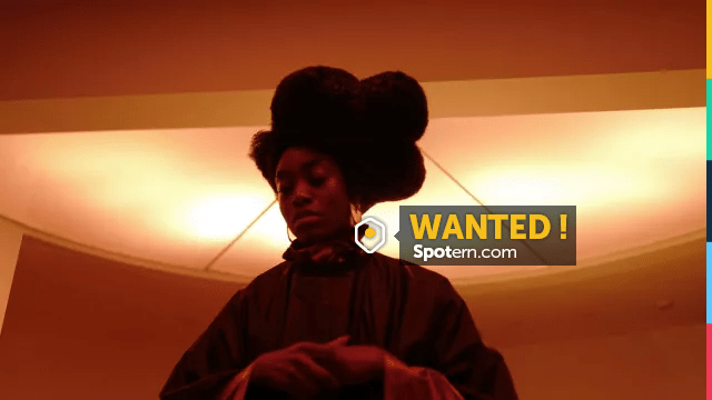 Gold earrings worn by Timba (Anita-Joy Uwajeh) as seen in Medusa Deluxe ...