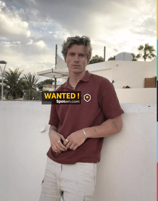 Red Polo shirt worn by Joshua Paine on his Instagram account ...