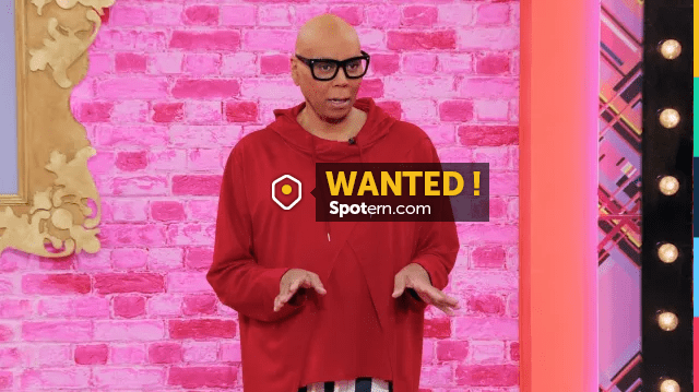 Hooded shirt in red worn byRuPaul in RuPaul's Drag Race UK (Season 5 ...