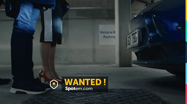 Red pumps worn by Stella Simmons (Lauren Metcalfe) as seen in Control ...