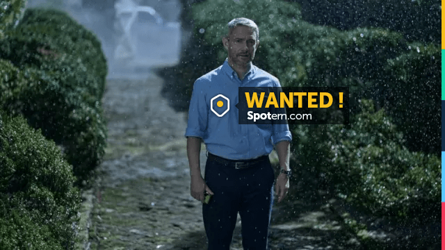 Blue formal shirt worn by Jonathan Miller (Martin Freeman) as seen in ...