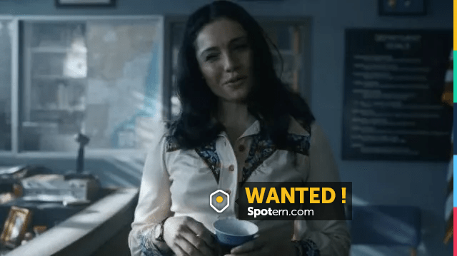 Cowboy shirt dress worn by June (Juliana Aidén Martinez) as seen in Griselda TV series outfits ...