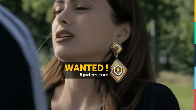 Chanel Gold earrings worn by Ana (Camila Mendes) as seen in Upgraded ...