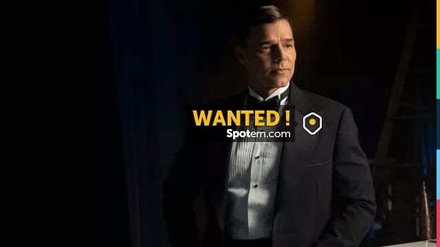 Black tuxedo suit worn by Robert (Ricky Martin) as seen in Palm Royale ...