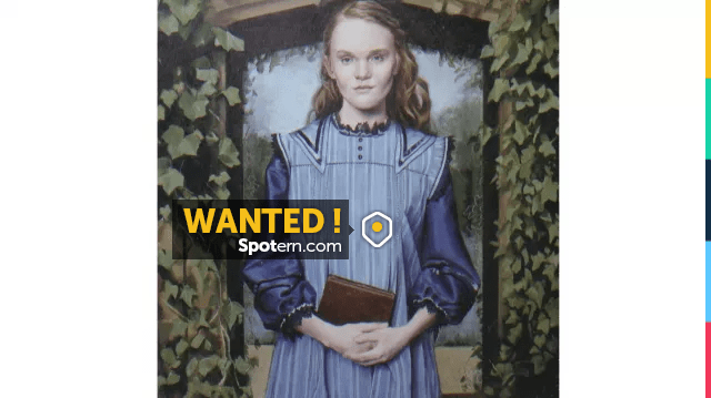 Blue striped dress worn by Ariana Dumbledore (Hebe Beardsall) in Harry ...