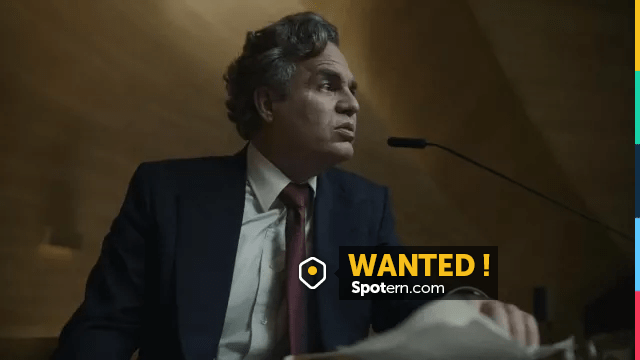 Outfits of Mickey 17 Movie: Mark Ruffalo is wearing Burgundy Tie to ...