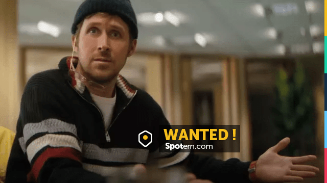 Quarter zip striped sweatshirt of Ryland Grace (Ryan Gosling) in ...