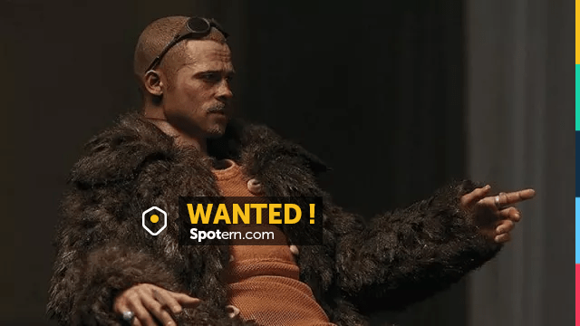 Brad Pitt Fight Club Fur Coat - Tyler Durden's Rebellious Movie Style ...