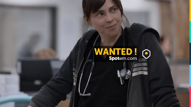 Dark grey hoodie with stripes of Dr. Cassie McKay (Fiona Dourif) in The ...