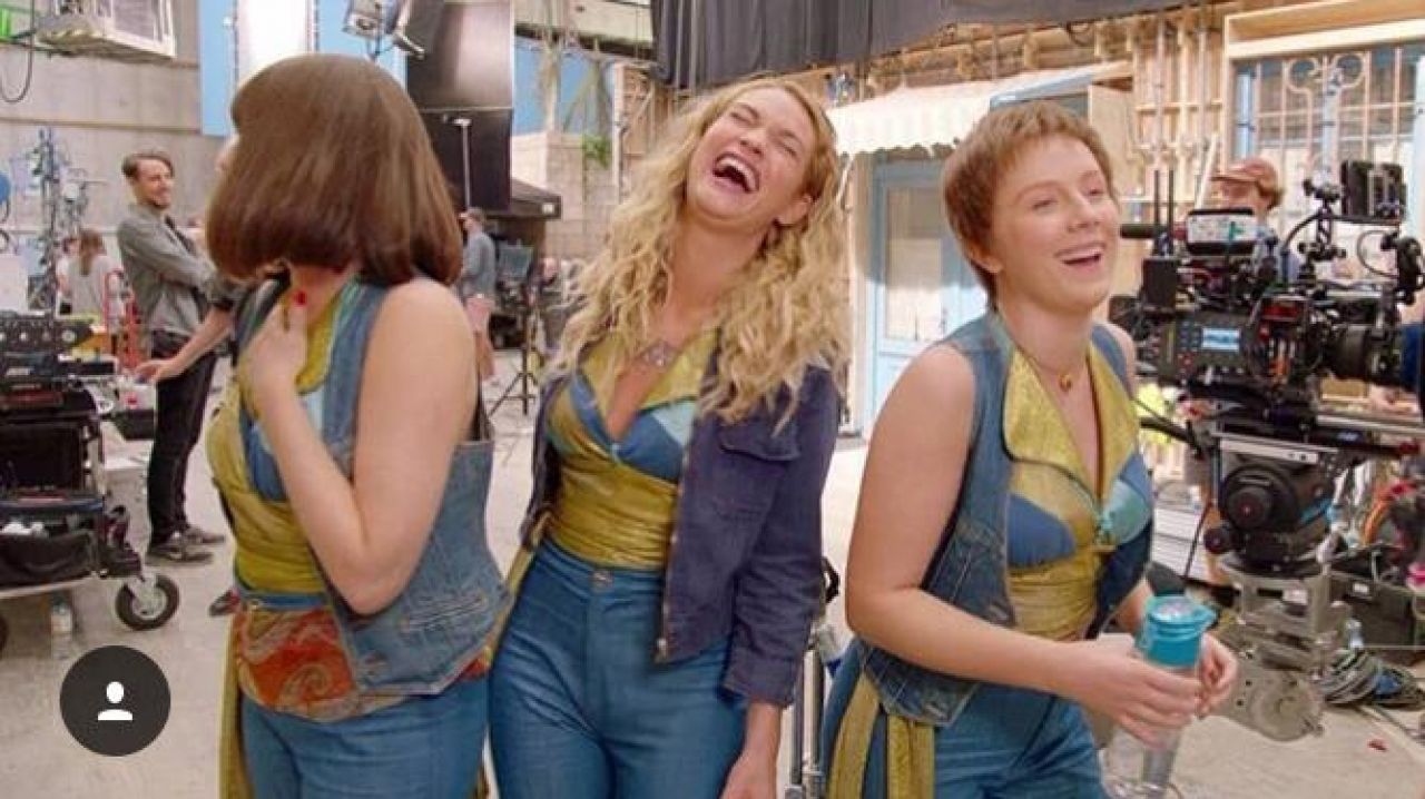 The blue denim jacket worn by Young Donna (Lily James) in Mamma Mia 2 Here we go again | Spotern