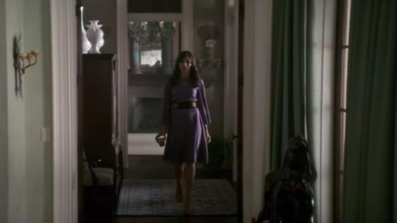 The purple dress from Jayne Hunt (Famke Janssen) in " The Poison Rose ...