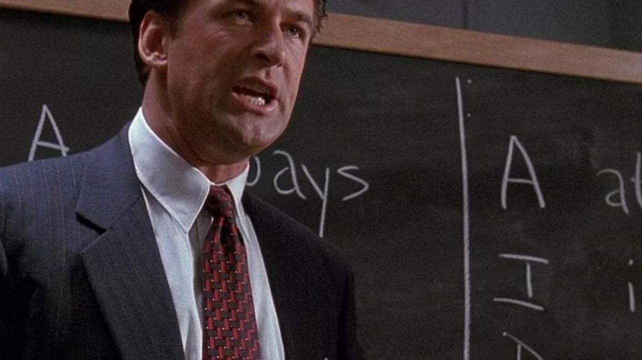 Printed Tie worn by Blake (Alec Baldwin) in Glengarry Glen Ross | Spotern