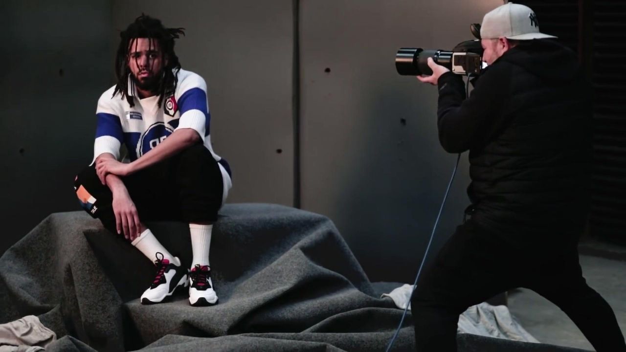 Track Pants worn by J. Cole J. Cole in J. Cole and Dreamville Team Get ...