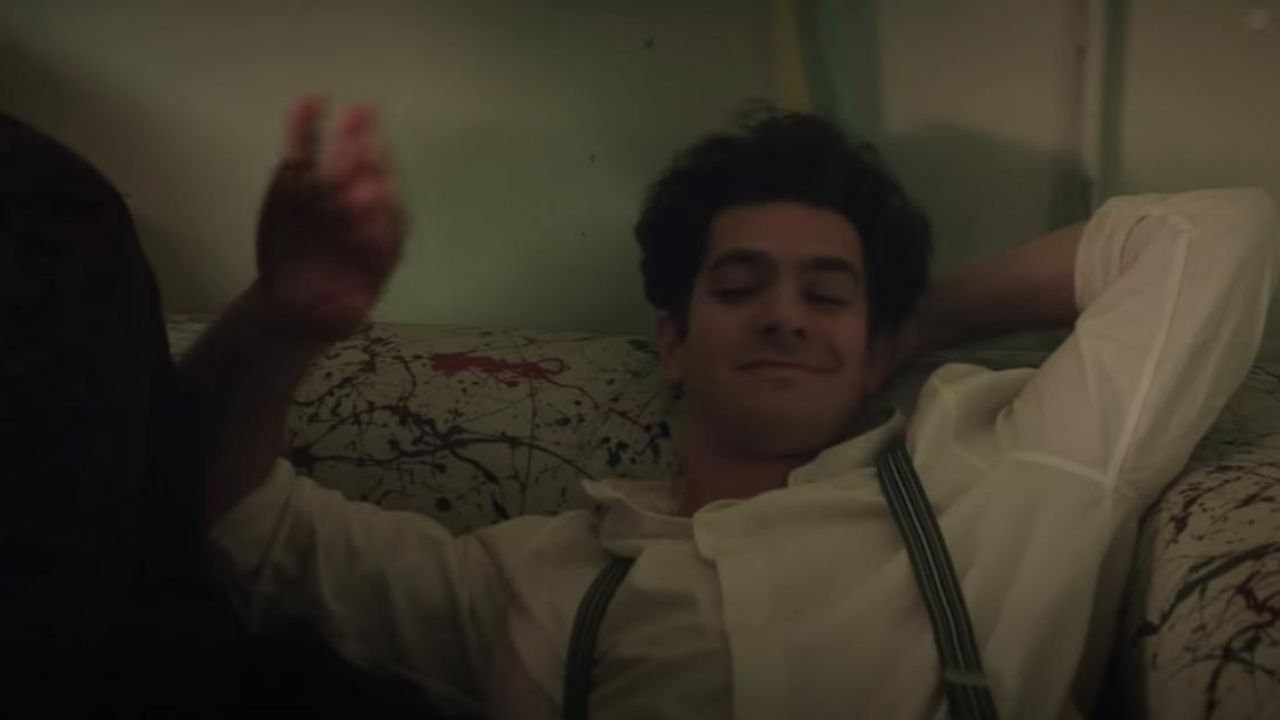 Suspenders worn by Jon (Andrew Garfield) as seen in tick, tick...BOOM ...