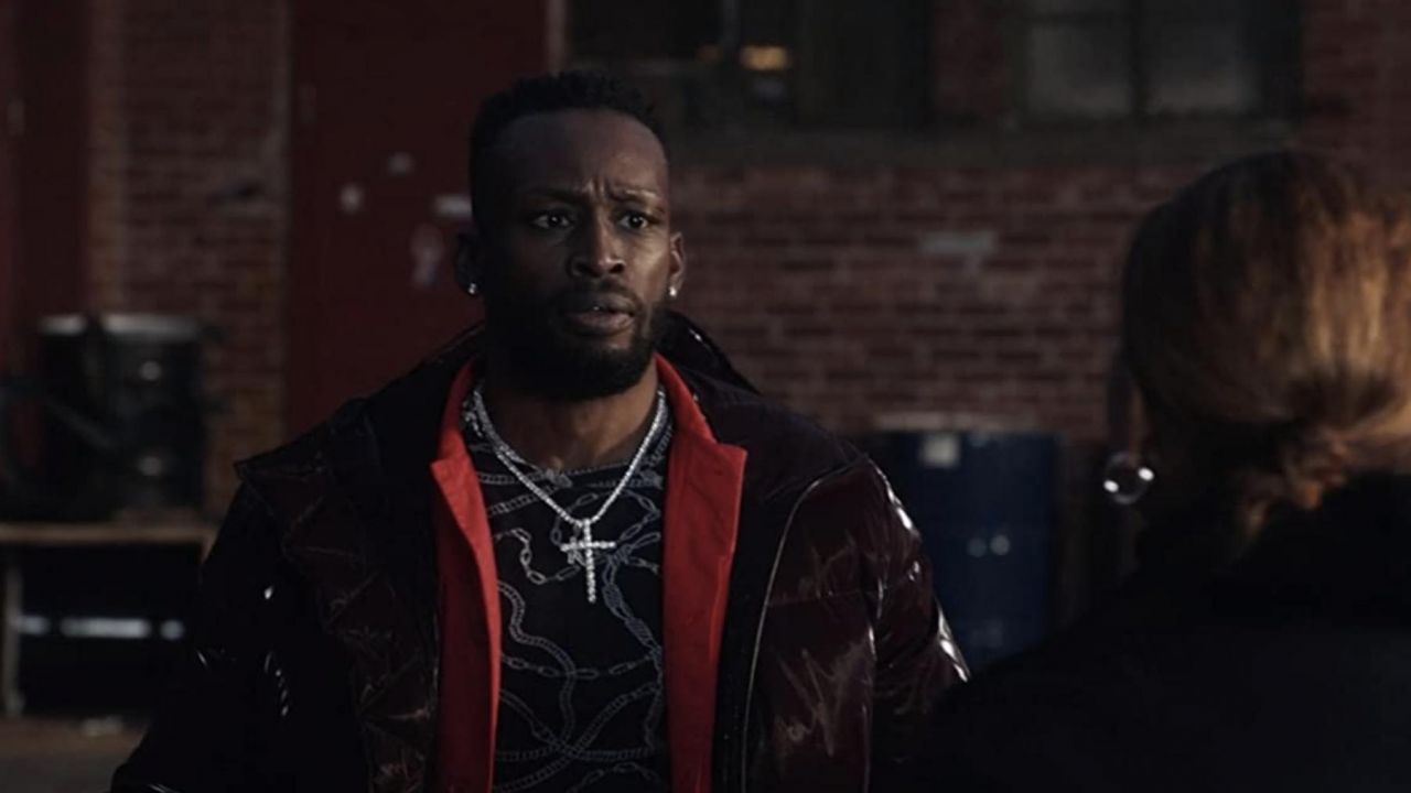 Burgundy puff jacket worn by Kenya Bell (Jayson Wesley) as seen in The ...