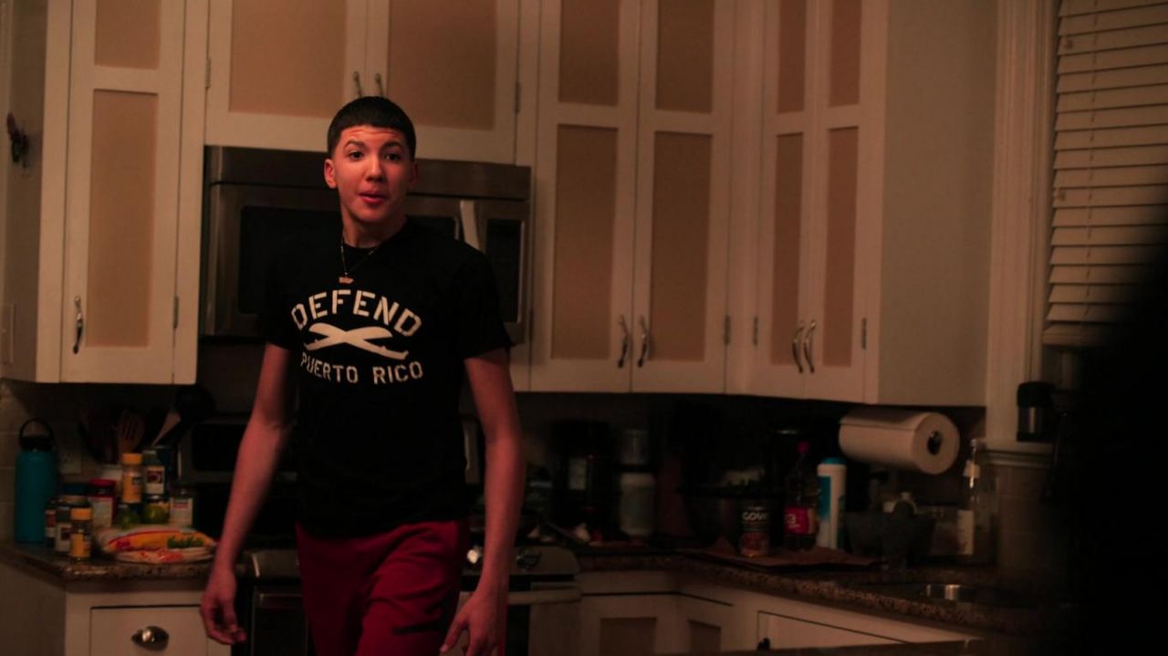 Defend Puerto Rico Black Tee worn by Nick Mendez (Jason Rivera) as seen ...