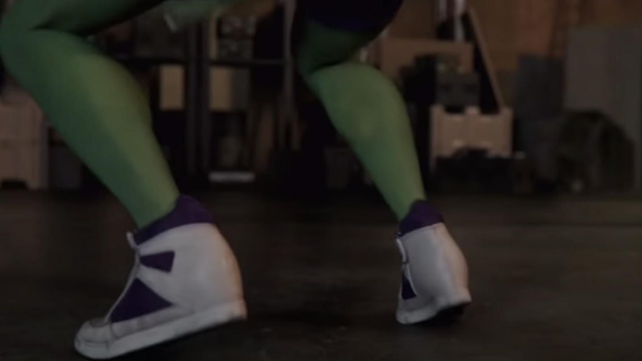 Costume shoes sneakers worn by Jennifer Walters (Tatiana Maslany) as ...