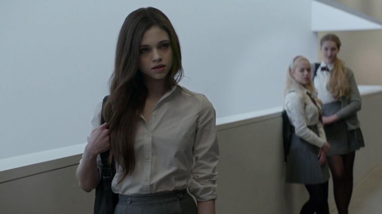 White Button Up Shirt worn by Maria / Airam (India Eisley) in Look Away ...