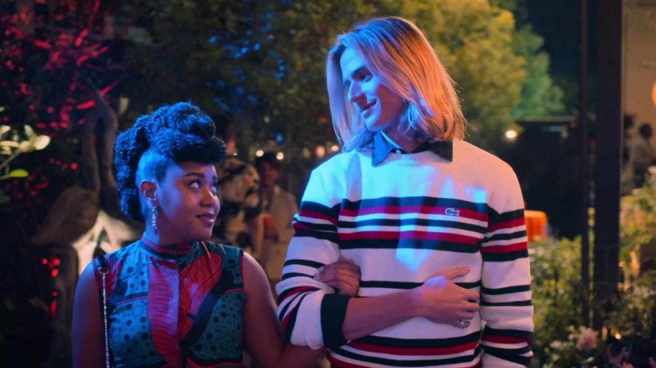 Lacoste Striped Sweater worn by Stig Mohlin (Luke Eisner) as seen in ...