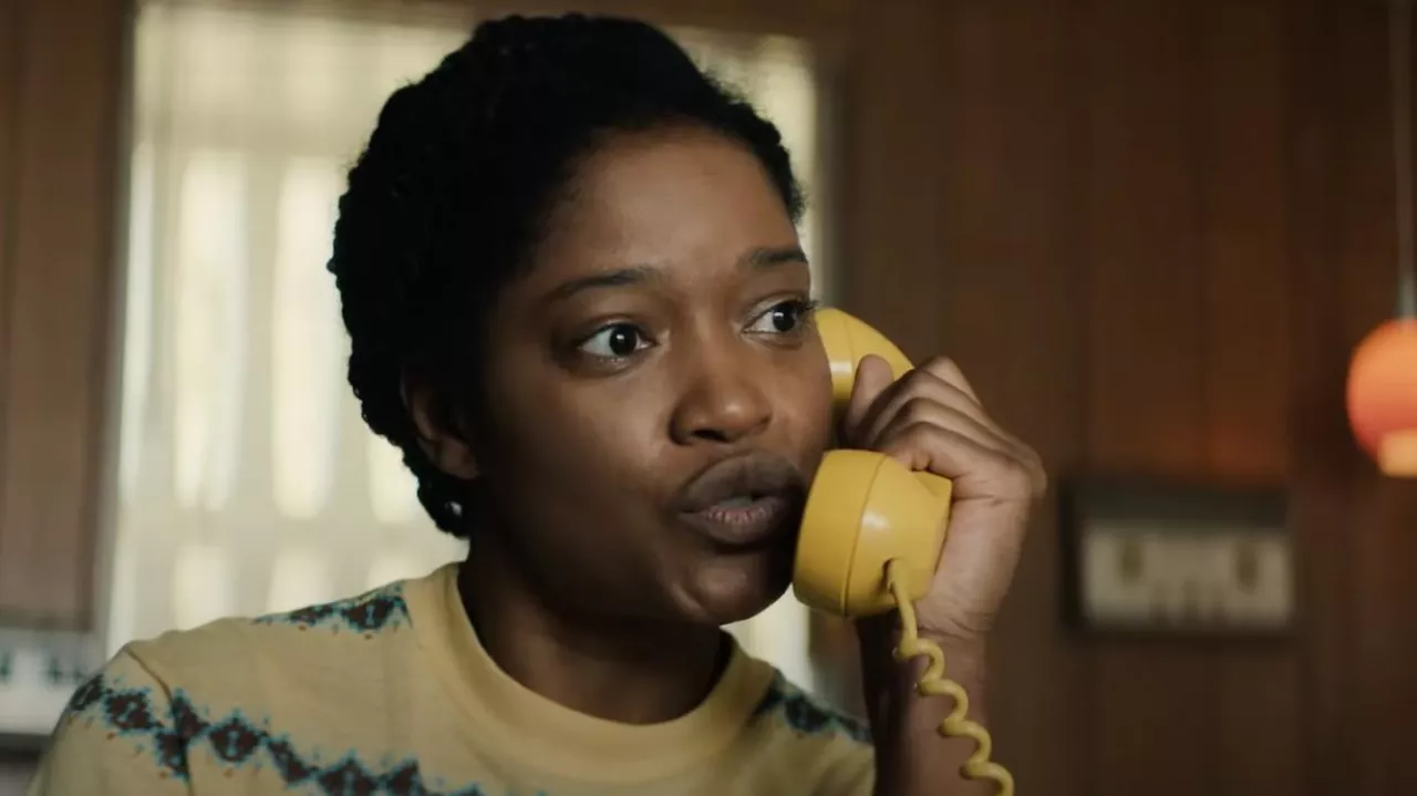 Yellow striped top worn by Alice (Keke Palmer) as seen in Alice Movie ...