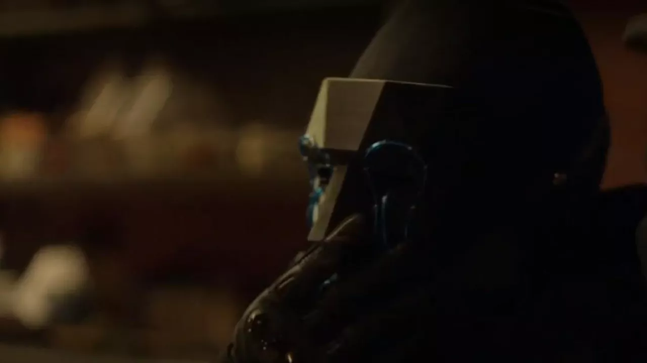 The black hood worn by the killer aka The Druid in the series Slasher ...