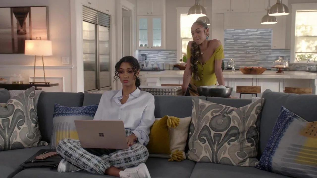 Plaid Tweed Pants worn by Layla Keating (Greta Onieogou) as seen in All ...