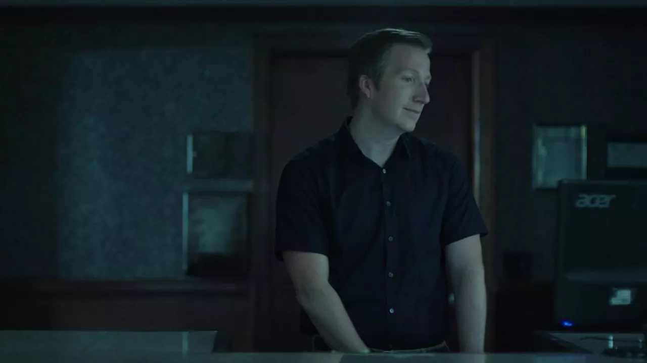 Button Down Short Sleeve Shirt worn by Sam Dermody (Kevin L. Johnson ...