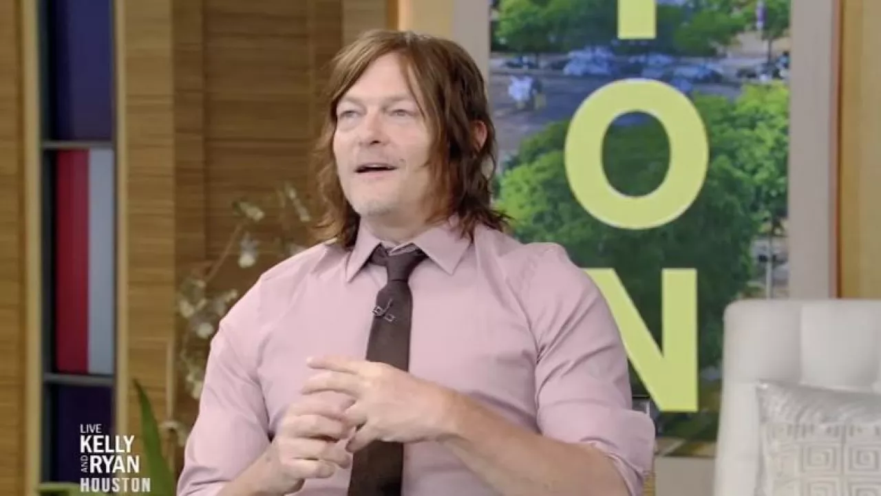 Pink Shirt worn by Norman Reedus as seen in LIVE with Kelly and Ryan ...