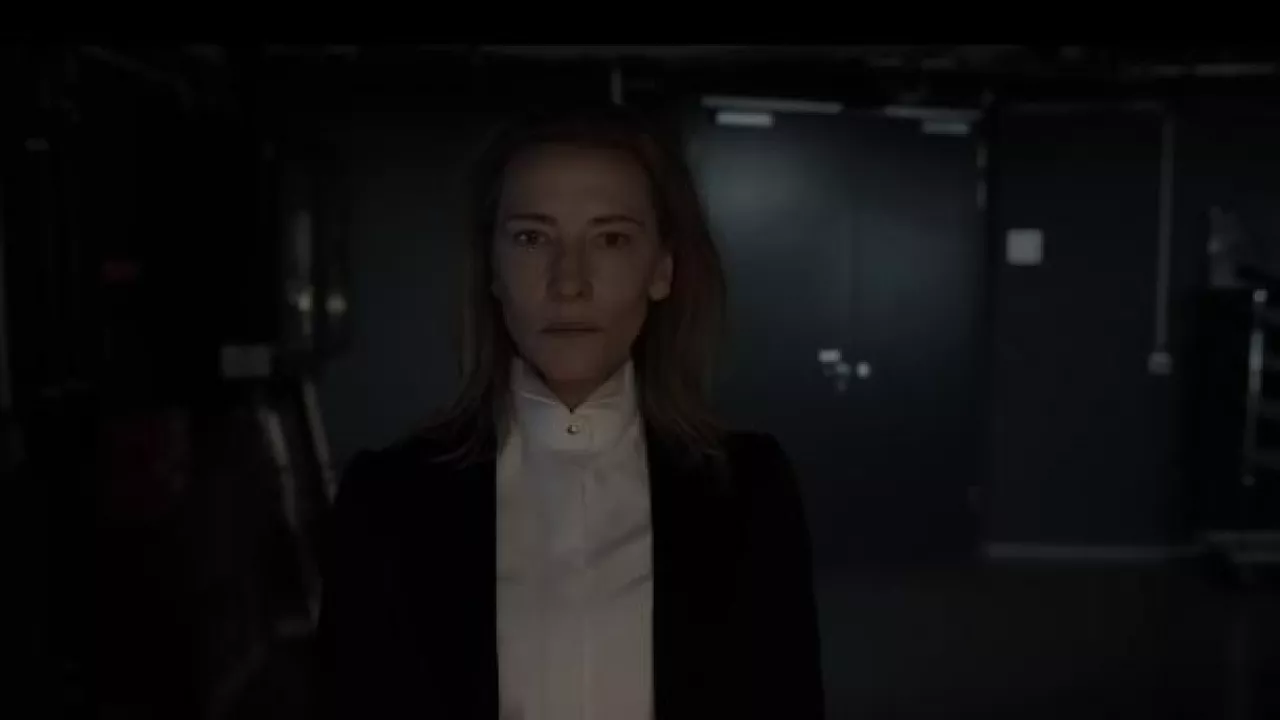 White shirt worn by Lydia Tár (Cate Blanchett) as seen in TÁR movie ...