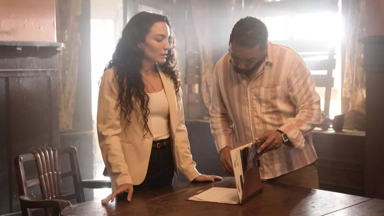 Striped button shirt worn by Matthew Garza (Felix Solis) as seen in The ...