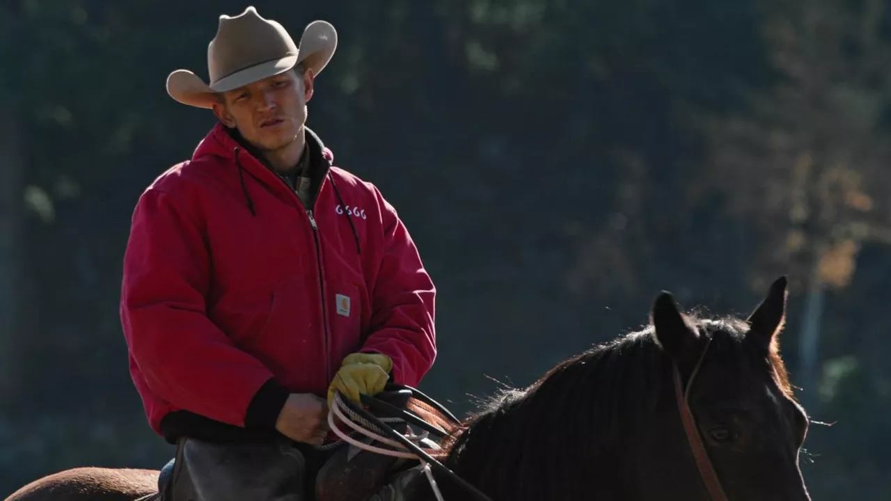 6666 Ranch Carhartt Red Work Jacket worn by Jimmy Hurdstrom (Jefferson ...