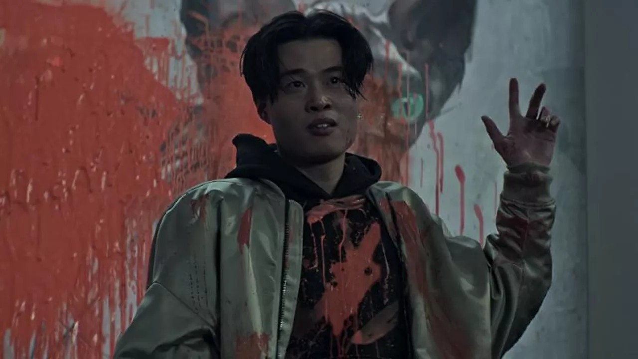 Bomber jacket worn by Simon (Aidan Cheng) as seen in You TV series ...