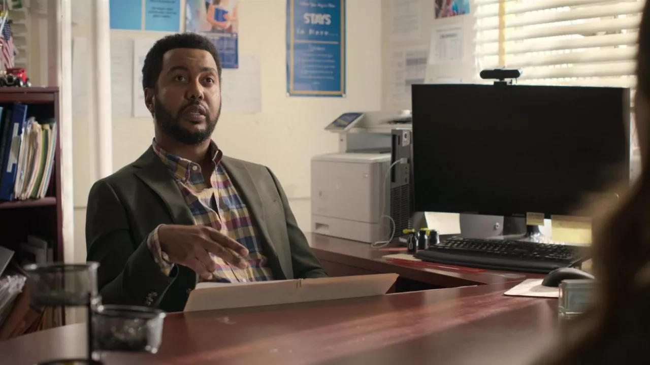 Plaid shirt worn by Malik (Jack Stuart) as seen in Shrinking TV show ...