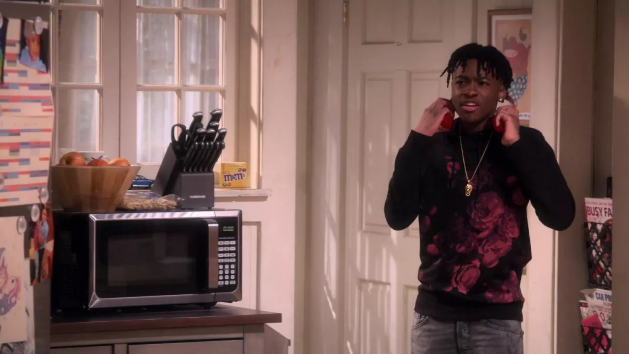 Floral print crewneck worn by Kelvin Upshaw (Diamond Lyons) as seen in ...