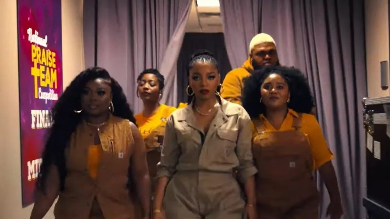 Jumpsuit worn by Sam (Chloe Bailey) as seen in Praise This movie | Spotern