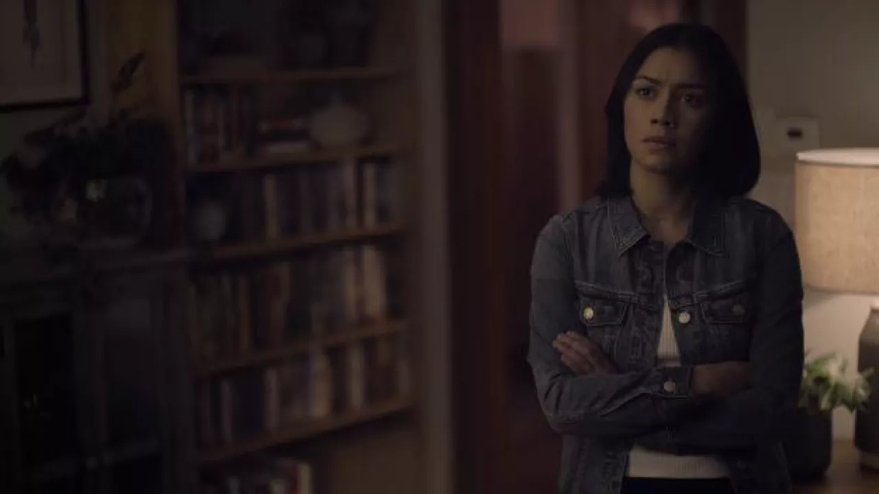 Denim jacket worn by Rose Larkin (Luciane Buchanan) as seen in The ...