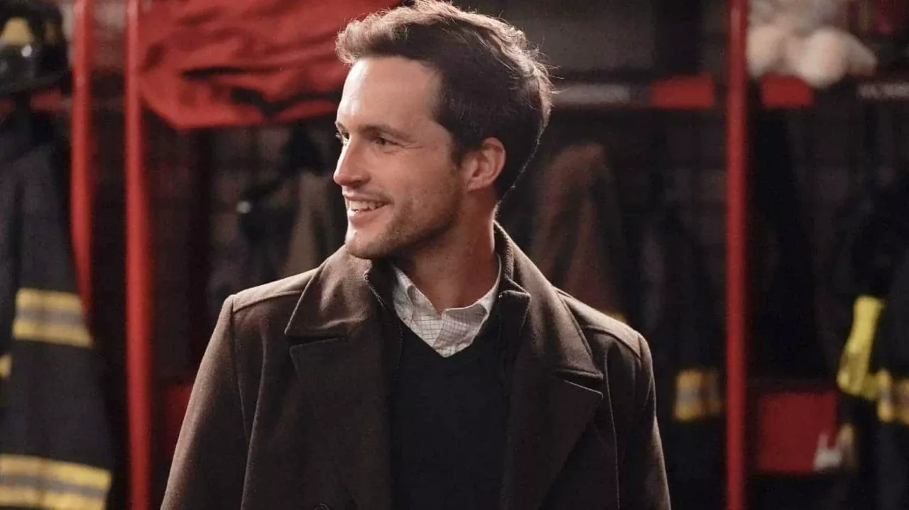 Brown wool coat worn by Eli Stern (Rob Heaps) as seen in Station 19 TV ...