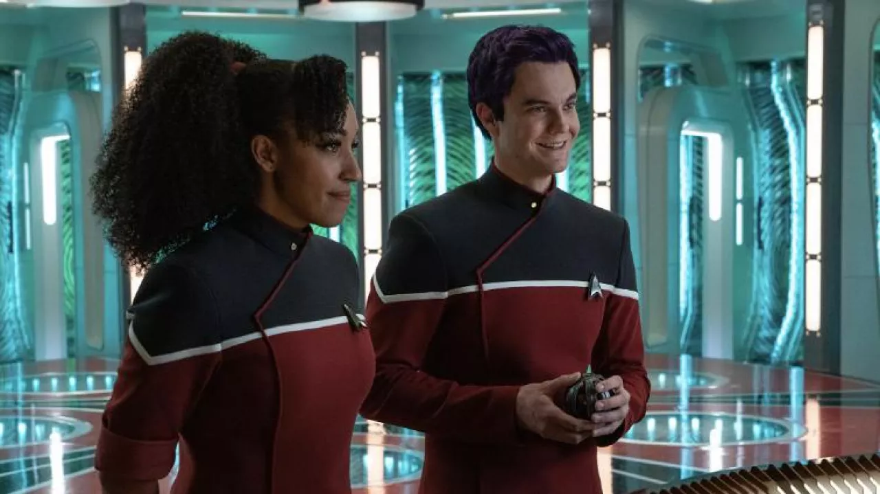Starfleet Two tone Uniform worn by Ensign Bradward "Brad" Boimler (Jack ...