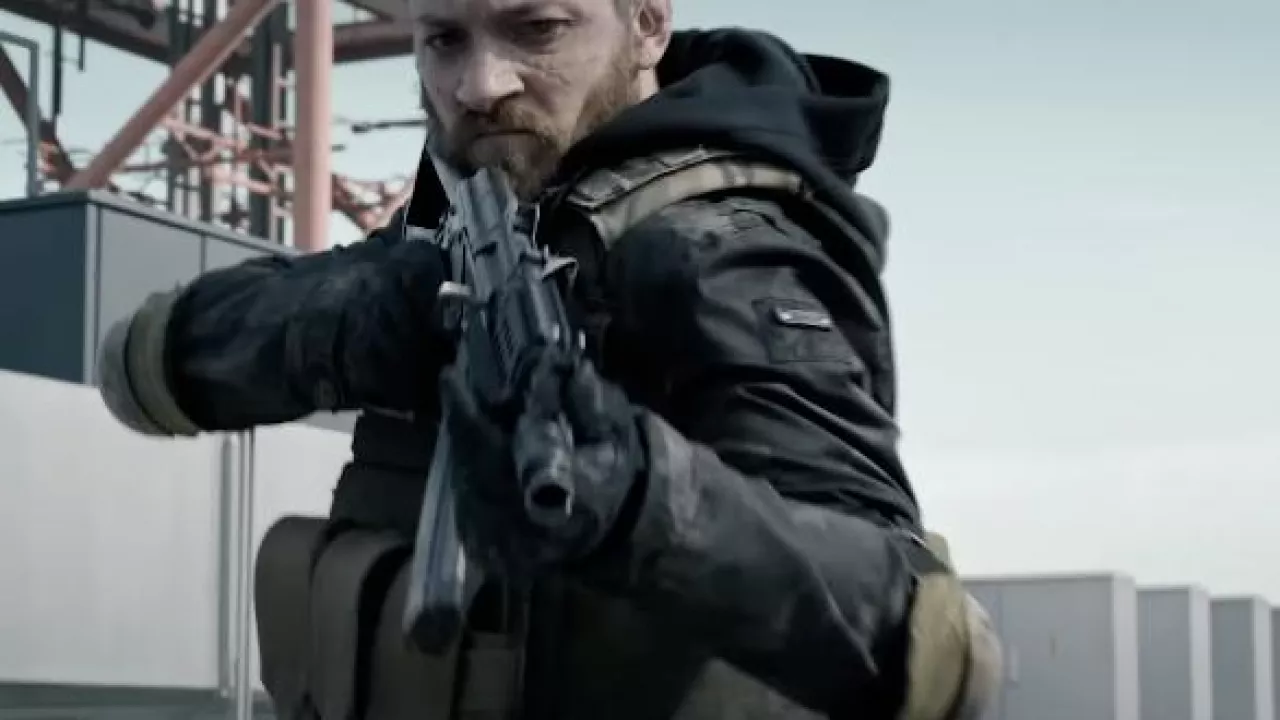 Field jacket worn by Zurab (Tornike Gogrichiani) as seen in Extraction ...