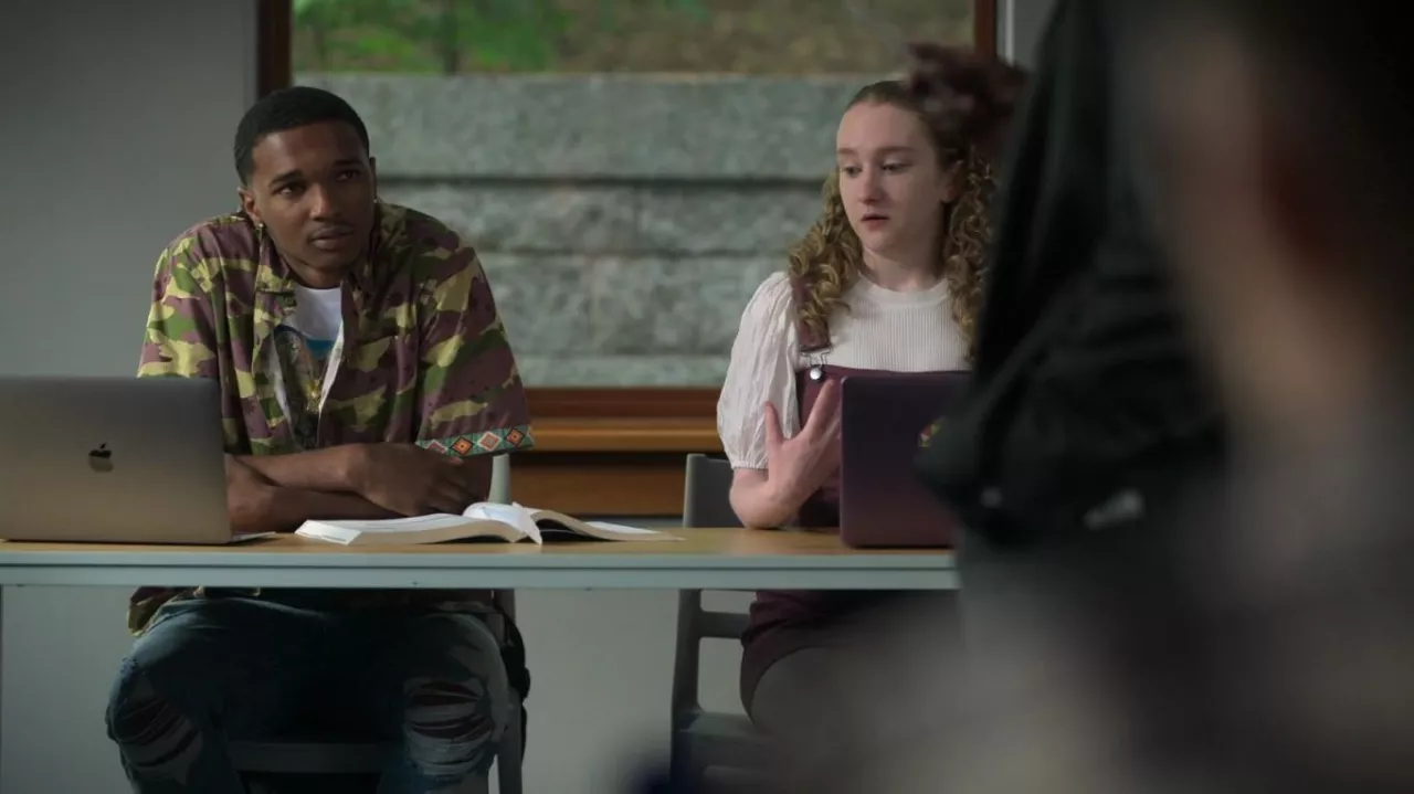 Printed shirt worn by Musa Rahaim (Caleel Harris) as seen in Swagger ...