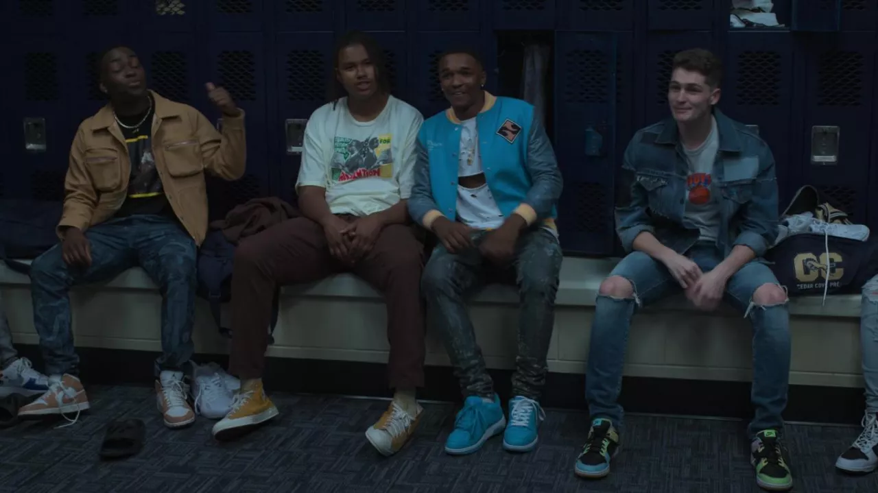 Nike Blue Sneakers worn by Musa Rahaim (Caleel Harris) as seen in ...