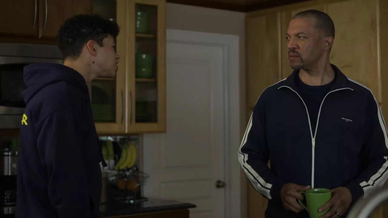 The Kooples Track Jacket worn by Camden Ryder Sr. (Christopher B ...