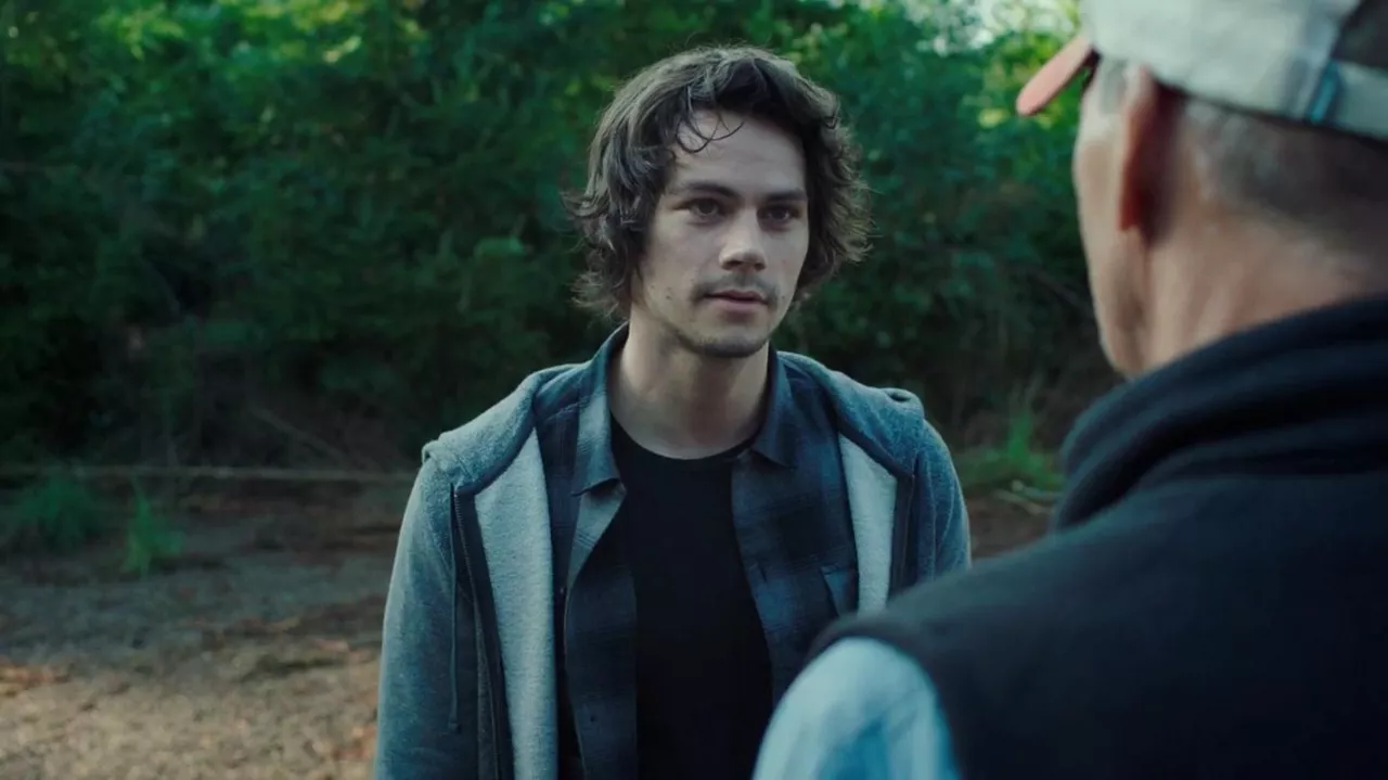 Dark check Blue shirt slight mixture of faded whites worn by Mitch Rapp ...