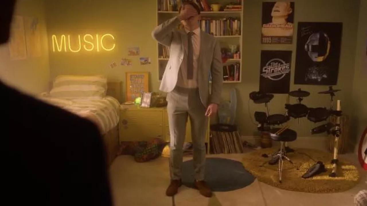 The green suit jacket worn by Nick Nelson (Kit Connor) in the ...